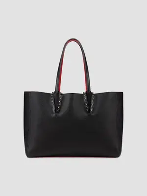 CHRISTIAN LOUBOUTIN Cabata Leather Tote Bag - Black