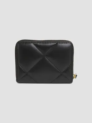 Tory Burch Kira Diamond Leather Wallet - Black
