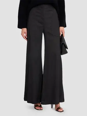 JBQ Oslo Checkered Wide-leg Pants