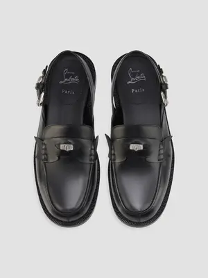 CHRISTIAN LOUBOUTIN Asclepius Sling Leather Mules