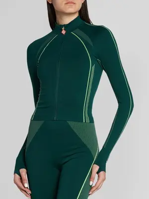Casablanca Seamless Performance Zip Up Jacket