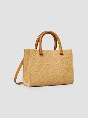 Tory Burch T-monogram Pebbled Leather Tote Bag