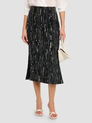 JBQ Avery Sequined Midi-skirt