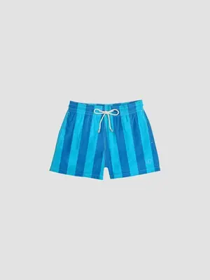 ARRELS BARCELONA Beach House Striped Drawstring Regular-fit Swim Shorts - Multi