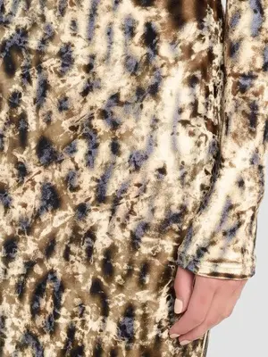 Lapointe Velvet Boatneck Midi Dress