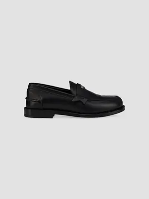 CHRISTIAN LOUBOUTIN The Plato Leather Loafers - Black