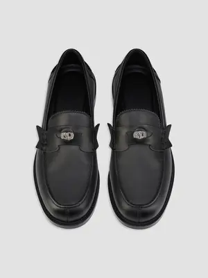 CHRISTIAN LOUBOUTIN The Plato Leather Loafers - Black