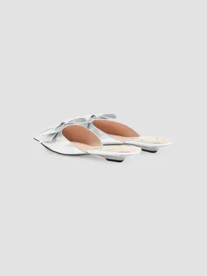 Valentino Garavani Bowow 20mm Mules In Laminated Nappa