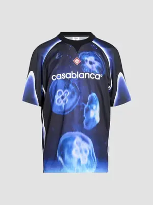 Casablanca Short-sleeve Football Top - Blue