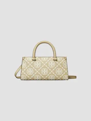 Tory Burch Small T Monogram Embossed Leather Top Handle Bag