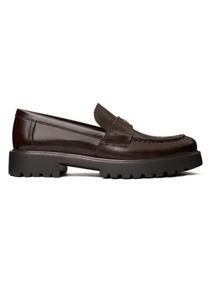 Tory Burch Classic Leather Lug-sole Loafers