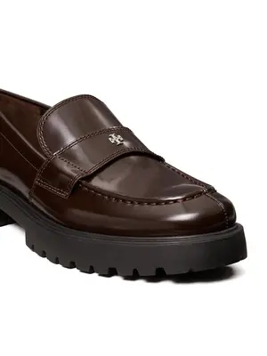 Tory Burch Classic Leather Lug-sole Loafers