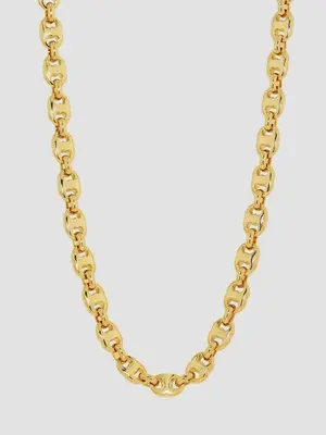 Tory Burch Gemini 18k-gold-plated Chain Necklace - Light Brass