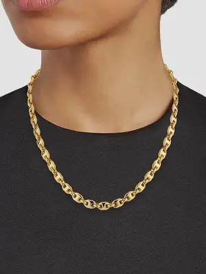Tory Burch Gemini 18k-gold-plated Chain Necklace