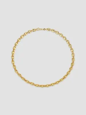 Tory Burch Gemini 18k-gold-plated Chain Necklace