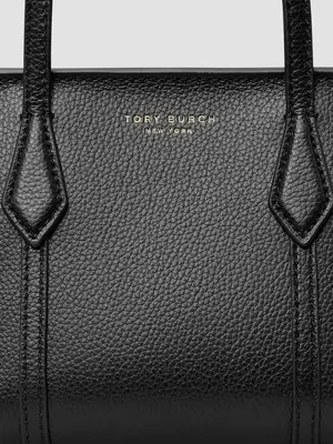 Tory Burch Mini Perry Leather Tote Bag - Black
