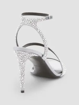 Alexander McQueen Skull 90mm Embellished Strappy Sandals