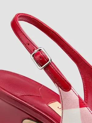 JIMMY CHOO Riviera Ziva 120mm Gingham Platform Slingback Sandals