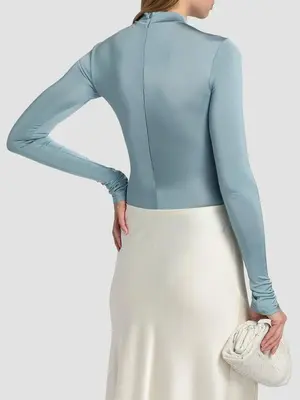 Lapointe Jersey Slim-fit Bodysuit - Light Slate