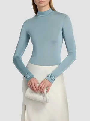 Lapointe Jersey Slim-fit Bodysuit - Light Slate