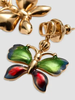 Valentino Garavani Vouloirvoler Metal And Enamel Earrings