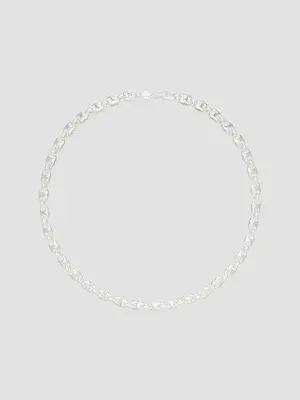 Tory Burch Gemini Silvertone Chain Necklace - Light Silver