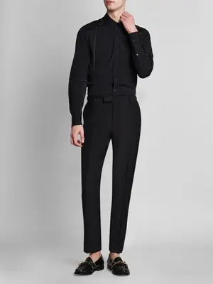 Alexander McQueen Jewelry Harness Shirt