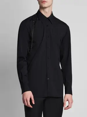 Alexander McQueen Jewelry Harness Shirt