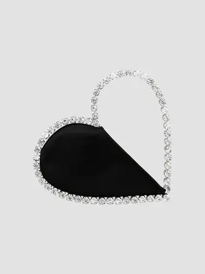 L'ALINGI Love Crystal-embellished Leather Clutch