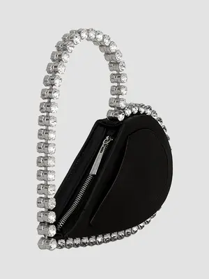 L'ALINGI Love Crystal-embellished Leather Clutch