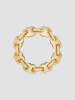Tory Burch Gemini 18k-gold-plated Thick Chain Bracelet