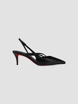 CHRISTIAN LOUBOUTIN Twistissimo Slingback Heels - Black