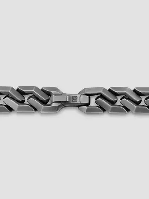 David Yurman Curb Chain Angular Link Necklace In Titanium, 11.5mm