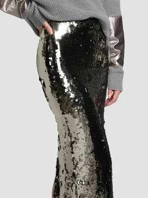 Lapointe Re-edition Sequined Stretch Pencil Midi-skirt