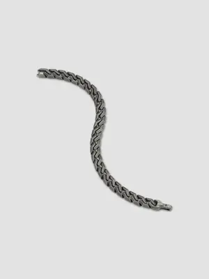 David Yurman Curb Chain Angular Link Bracelet In Titanium, 8.7mm