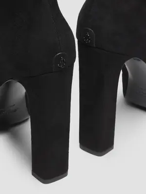 JIMMY CHOO Marene 120mm Suede Platform Ankle Boots