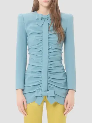 Valentino Garavani Crispy Light Wool Jacket - Azure