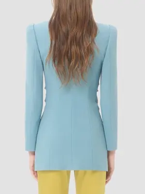 Valentino Garavani Crispy Light Wool Jacket - Azure