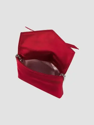 JIMMY CHOO Crystal-bow Satin Card Case