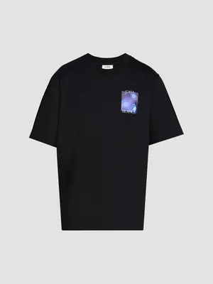 Casablanca Meduse Sportive Printed Cotton T-shirt - Black