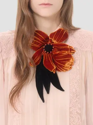 Valentino Garavani Embroidered Organza Top