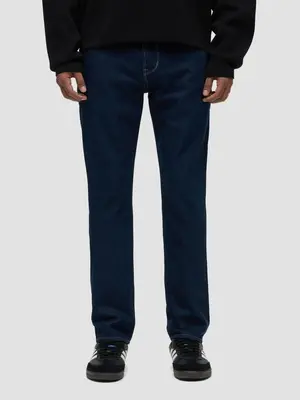 Hudson Jeans Blake Contrast Topstitched Slim-straight Jeans