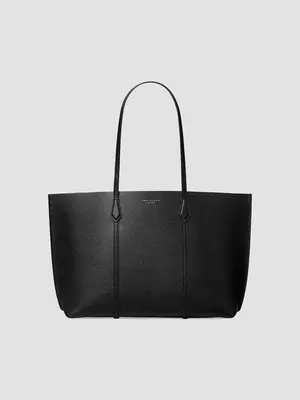Tory Burch Perry Logo Leather Tote Bag