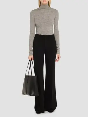 Tory Burch Perry Logo Leather Tote Bag