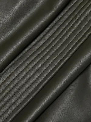 Lapointe Belted Faux-leather Tapered Trousers