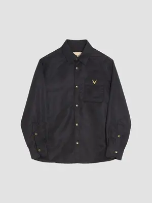 Valentino Garavani Nylon Shirt Jacket With Vgold