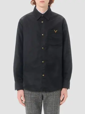 Valentino Garavani Nylon Shirt Jacket With Vgold