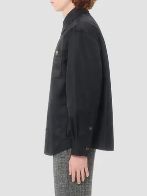 Valentino Garavani Nylon Shirt Jacket With Vgold