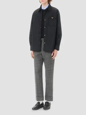 Valentino Garavani Nylon Shirt Jacket With Vgold
