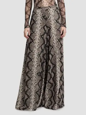 Lapointe Mesh Wide-leg Pants